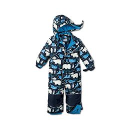 Tchibo - Schneeanzug aus recyceltem Material - Kinder - Gr. 122/128 - dunkelblau/print