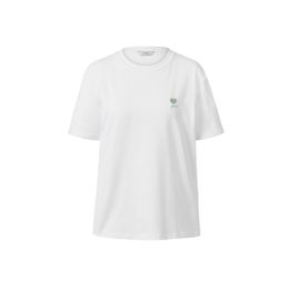 Tchibo - Oversized-Shirt mit Stickerei - Damen - Gr. M - wei&szlig;