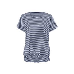Tchibo - Kurzarmshirt - Damen - Gr. XXL - dunkelblau/gestreift