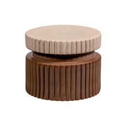 Tchibo - Woood Beistelltisch &raquo;Geer&laquo; - 48x48x38cm - braun - Keramik