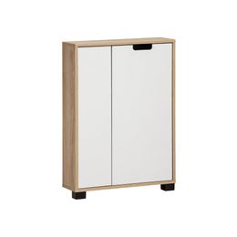 Tchibo - Kommode &raquo;Emmik&laquo; - 60x19,5x85cm - schwarz - Holz / Kunststoff / Metall