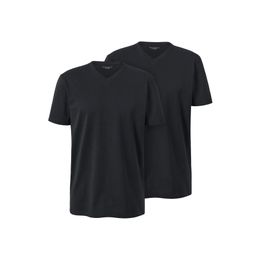 Tchibo - 2 T-Shirts mit V-Ausschnitt - Herren - Gr. 3XL - schwarz