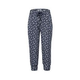 Tchibo - Bedruckte 3/4-Jerseyhose - Damen - Gr. S - dunkelblau/print
