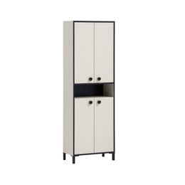 Tchibo - Schuhschrank &raquo;Edda&laquo; - 60,5x33x185cm - schwarz - Holz / Metall / Kunststoff