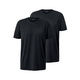 Tchibo - 2 T-Shirts mit Rundhalsausschnitt - Herren - Gr. S - schwarz
