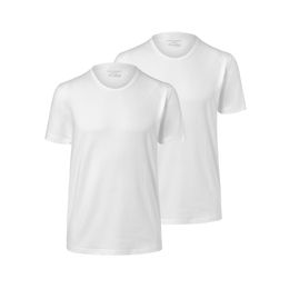 Tchibo - 2 Jersey-Halbarm-Unterhemden - Herren - Gr. L/6 - wei&szlig;