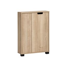 Tchibo - Kommode &raquo;Emmik&laquo; - 60x19,5x85cm - schwarz - Holz / Kunststoff / Metall