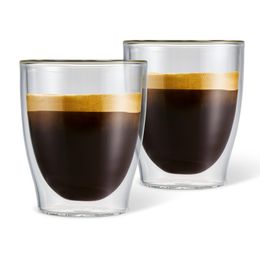 Tchibo - 2 Doppelwandige Caff&egrave; Crema Gl&auml;ser - transparent