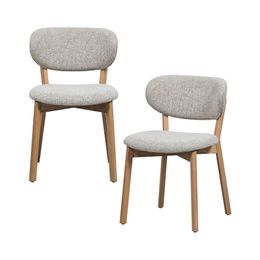 Tchibo - 2 Woood &raquo;Udar&laquo; Esszimmerst&uuml;hle - 51x60x82cm - naturfarben -