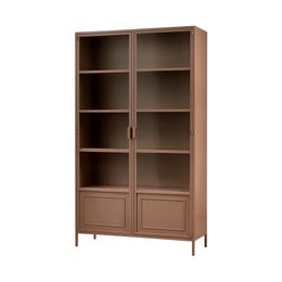 Tchibo - Woood &raquo;Ronja&laquo; Metallvitrine XL - 110x43x189cm - braun - Messing