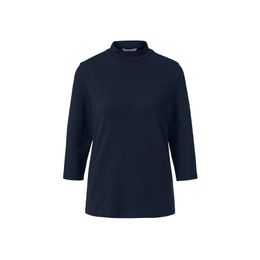 Tchibo - Shirt mit Stehkragen - Damen - Gr. M - dunkelblau