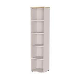 Tchibo - Aktenregal &raquo;Lissabon&laquo; - 45x40x197cm - braun - Holz / Kunststoff