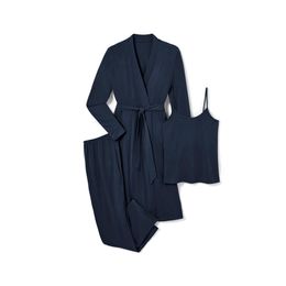 Tchibo - Pyjama-Set - Damen - Gr. L - dunkelblau
