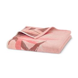 Tchibo - Veloursbadetuch im Tropic-Design - apricot