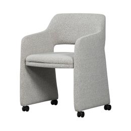 Tchibo - Woood &raquo;Lyric&laquo; Esszimmerstuhl mit R&auml;dern - 59x58x79cm - grau -