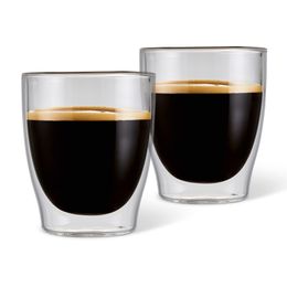 Tchibo - 2 Doppelwandige Espresso Gl&auml;ser - transparent