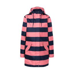 Tchibo - 3-in-1-Regenjacke - Damen - Gr. 42 - rosa/gestreift