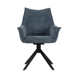 DeVries Diningsessel &raquo;Ginosa&laquo; - 62x66x90cm - schwarz - Polyester / Metall