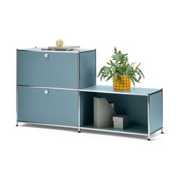 Tchibo - Sideboard &raquo;Cn3&laquo; mit 2 Klappf&auml;chern - 152x40x82,5cm - chrom - Stahl / Aluminium / Kunststoff