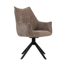 DeVries Diningsessel &raquo;Ginosa&laquo; - 62x66x90cm - schwarz - Polyester / Metall