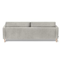 Tchibo - 3-Sitzer-Sofa mit Hocker - 246x103x86cm - hellgrau -