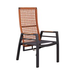 DeVries Hochlehner - 60x62x109cm - anthrazit - Aluminium / Polyester / Polyurethan