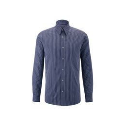 Tchibo - Hemd - Herren - Gr. L - dunkelblau/gestreift