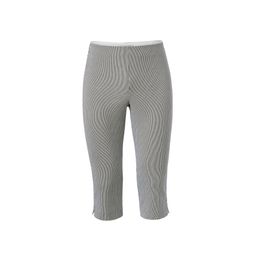 Tchibo - Gestreifte Stretchhose in 3/4-L&auml;nge - Damen - Gr. S - schwarz/gestreift