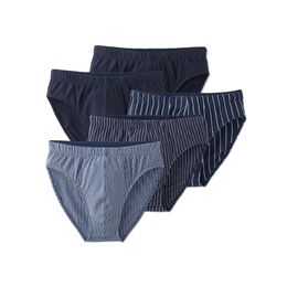 Tchibo - 5 Slips - Herren - Gr. L/6 - dunkelblau/gestreift