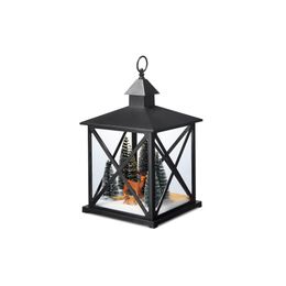 Tchibo - LED-Dekolaterne - 23x23x36cm - schwarz -