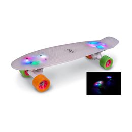 Hudora-Skateboard Retro &raquo;Rainbow&laquo; - wei&szlig;