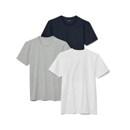 Tchibo - 3 T-Shirts mit Rundhalsausschnitt - Herren - Gr. XL - wei&szlig;