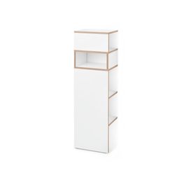Tchibo - Ablage mit Echtholz-Multiplexkanten - 34x25x110cm - wei&szlig; - Holz / Holz