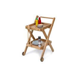 Tchibo - Kleiner Grillwagen &raquo;Lenja&laquo; - 50x56,5x78,5cm - braun - Eukalyptusholz / Stahl / Metall