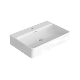 Sch&uuml;tte Sch&uuml;tte Wandwaschtisch &raquo;Tassino Cube&laquo; - 60x42x13cm - wei&szlig; - Keramik