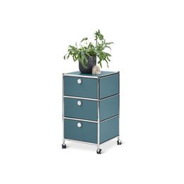 Tchibo - Rollcontainer &raquo;Cn3&laquo; mit 3 Schubladen - 40x40x70,5cm - chrom - Stahl / Aluminium / Kunststoff