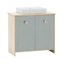 Tchibo - Waschtisch &raquo;Sonderby&laquo; - 83,2x45x89,4cm - anthrazit - Holz / Keramik / Kunststoff
