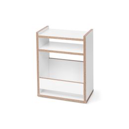 Tchibo - Beistelltisch mit Echtholz-Multiplexkanten - 35x20x45,5cm - wei&szlig; - Holz / Holz