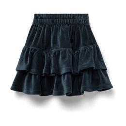 Tchibo - Kinder-Soft-Velvet-Stufenrock - M&auml;dchen - Gr. 98/104 - dunkelblau