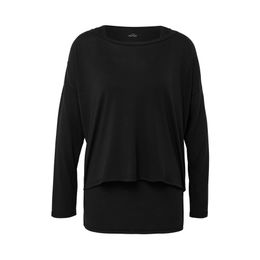 Tchibo - 2-in-1-Sportshirt - Damen - Gr. M - schwarz