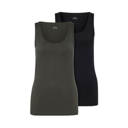 Tchibo - 2 Tops - Damen - Gr. XXL - olivgr&uuml;n