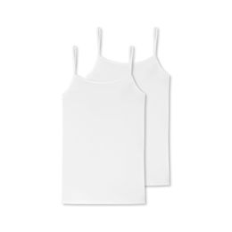 2 Schiesser Tops - Damen - Gr. 42 - wei&szlig;