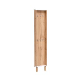 Schildmeyer-Bad-Hakenpaneel &raquo;Wido&laquo; - 39,5x20x194,5cm - silber -