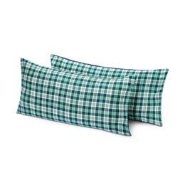 Tchibo - 2 Flanell-Kopfkissenbez&uuml;ge - wei&szlig;