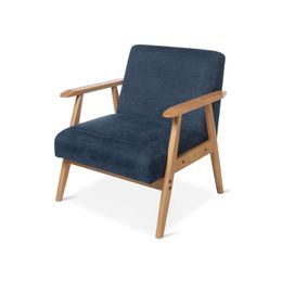 Tchibo - Sessel mit Armlehnen - 71x77x76cm - braun -