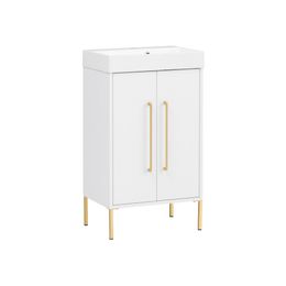 Tchibo - Waschtisch &raquo;Sarah&laquo; - 50x36x89cm - wei&szlig; - Holz / Keramik / Metall