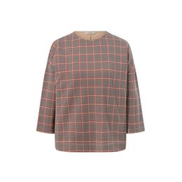 Tchibo - Sweatshirt mit 3/4-Arm - Damen - Gr. S - dunkelblau/kariert