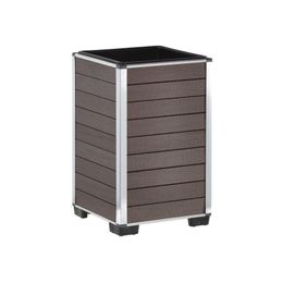 Tchibo - Pflanzgef&auml;&szlig; aus WPC - silber