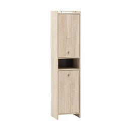 Tchibo - Hochschrank &raquo;Sonderby&laquo; - 40,2x33x176,5cm - silber -