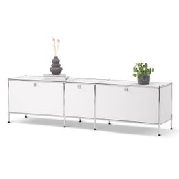 Tchibo - Lowboard &raquo;Cn3&laquo; mit 3 Klappen - 190x40x51,5cm - chrom - Stahl / Aluminium / Kunststoff